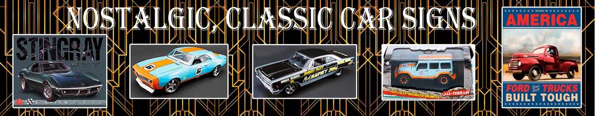 Collectible Metal Signs-Automobile Car Decor|American Ikons