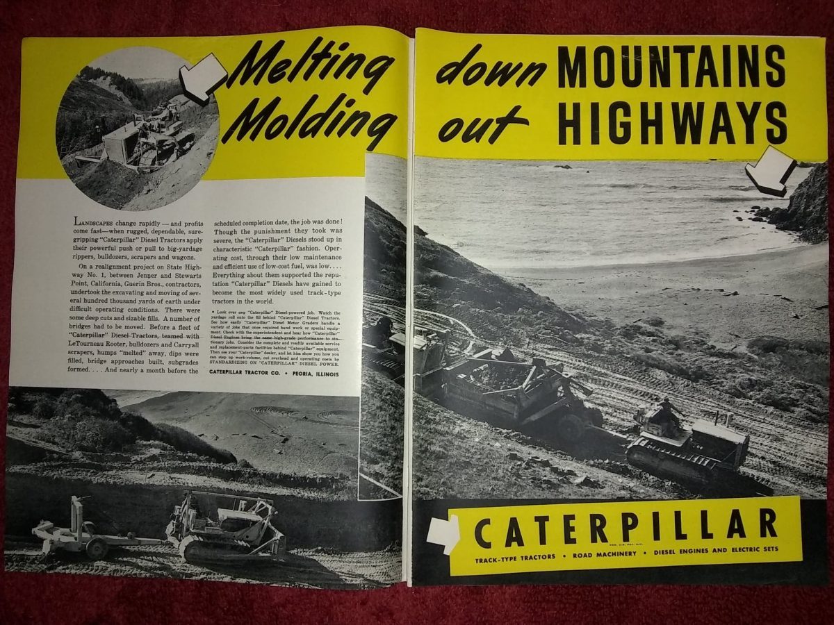 Vintage 1940 Caterpillar Diesel Tractor Heavy Equipment Advertisement ...