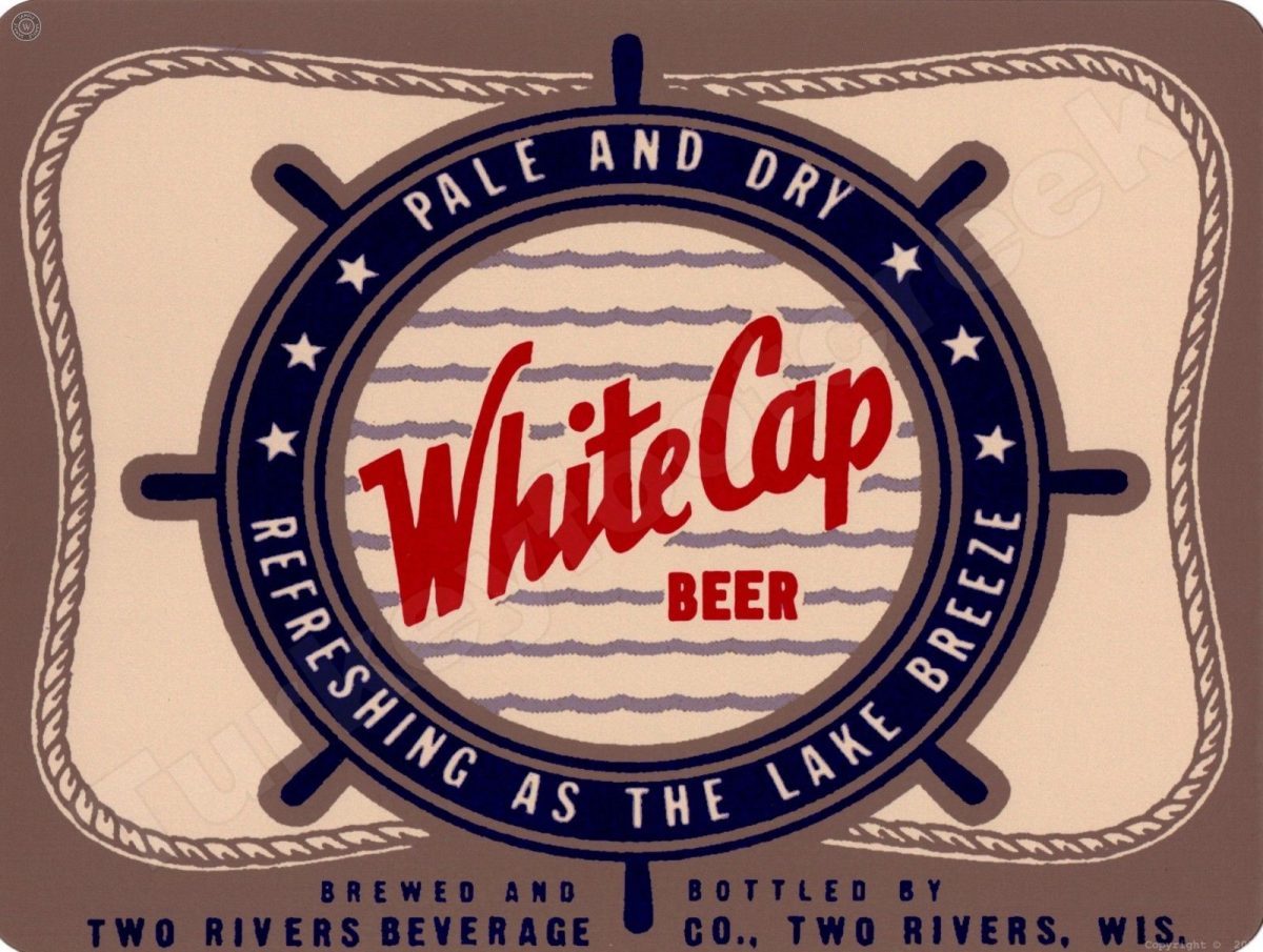 White Cap Beer, Two Rivers, Wisconsin Vintage Look 9” x 12 ...