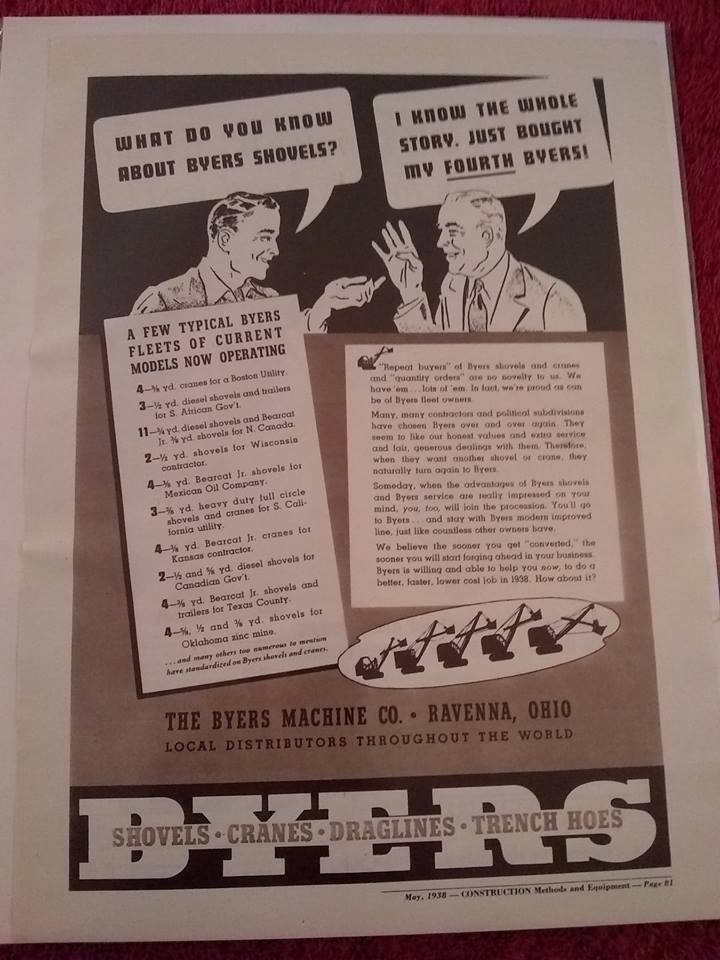 Vintage 1938 Byers Machine Co. Advertisement Ad: Byers Fleet Sales ...
