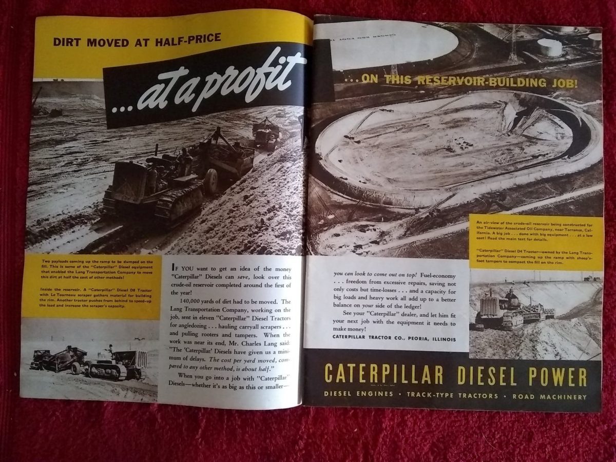 Vintage 1939 Caterpillar Heavy Equipment Advertisement Ad: Models D4 ...