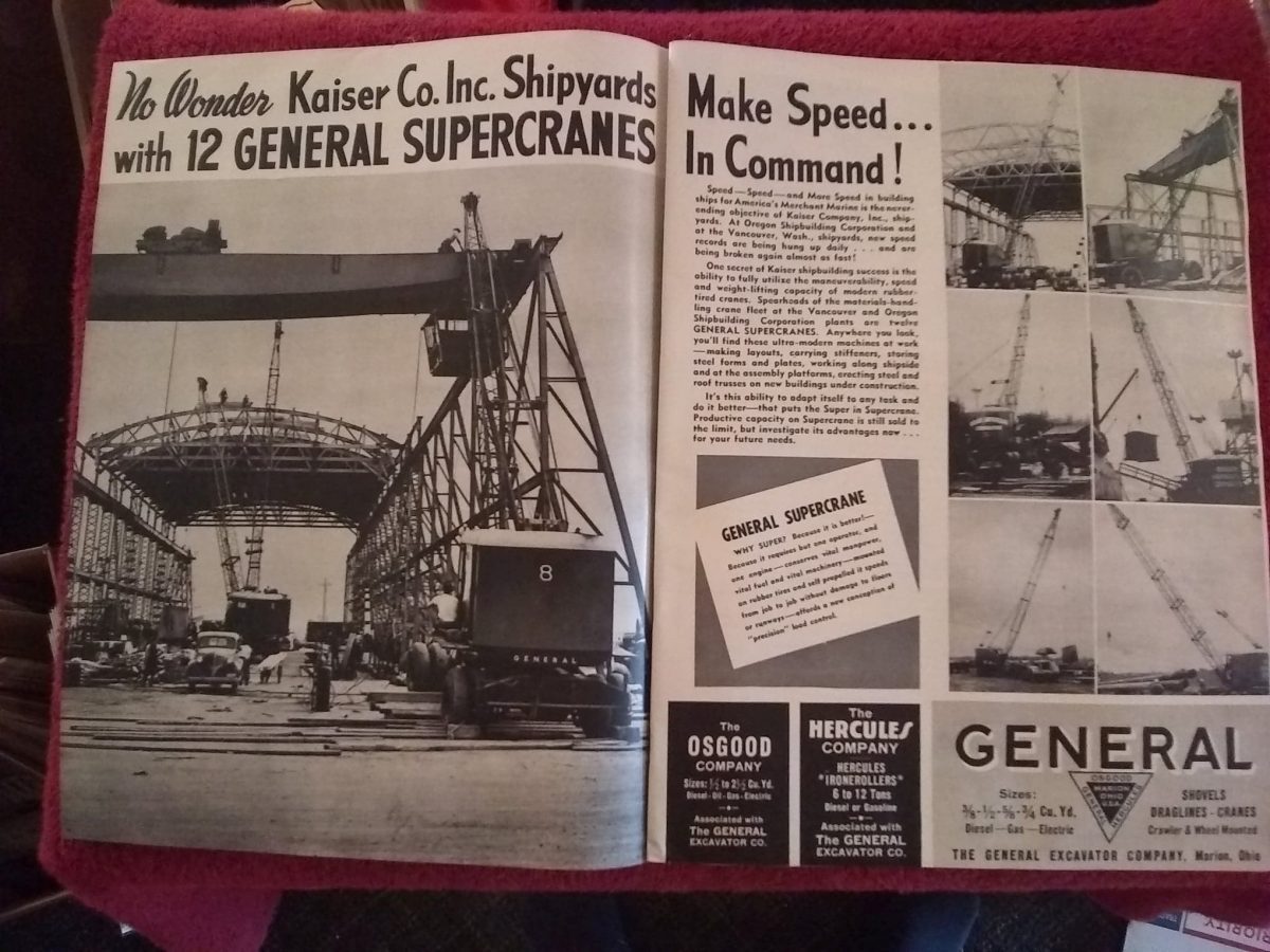Vintage 1942 General Excavator Company Heavy Equipment Advertisement ...