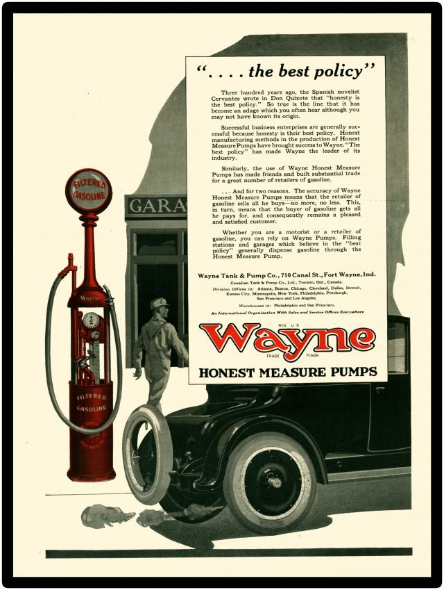 Vintage Look Wayne Gas Pumps New Metal Sign: Honest Measure Pumps ...