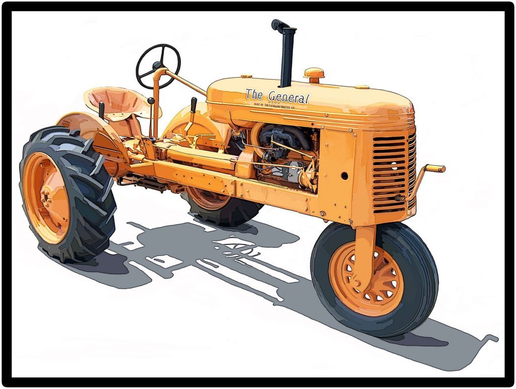 Cletrac General GG Tractor Collectible Metal Sign - American Ikons