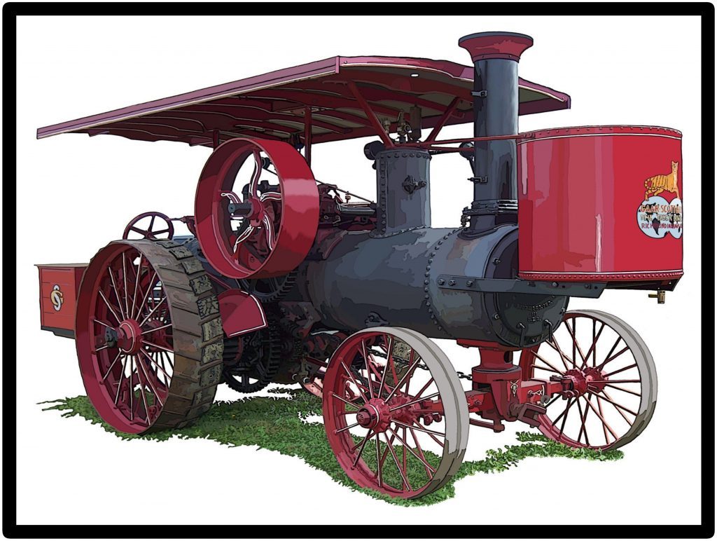 Gaar Scott Steam Tractor, Traction Engine Collectible New Metal Sign ...