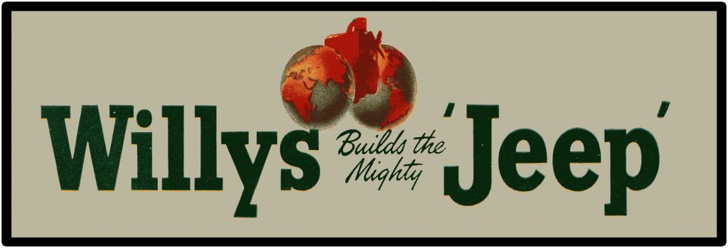 Willys Overland Builds the Mighty Jeep New Metal Sign - American Ikons