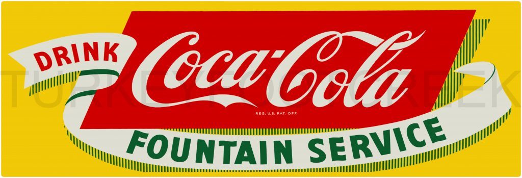 Coca Cola Coke Fountain Service Collectible New Metal Sign - American Ikons