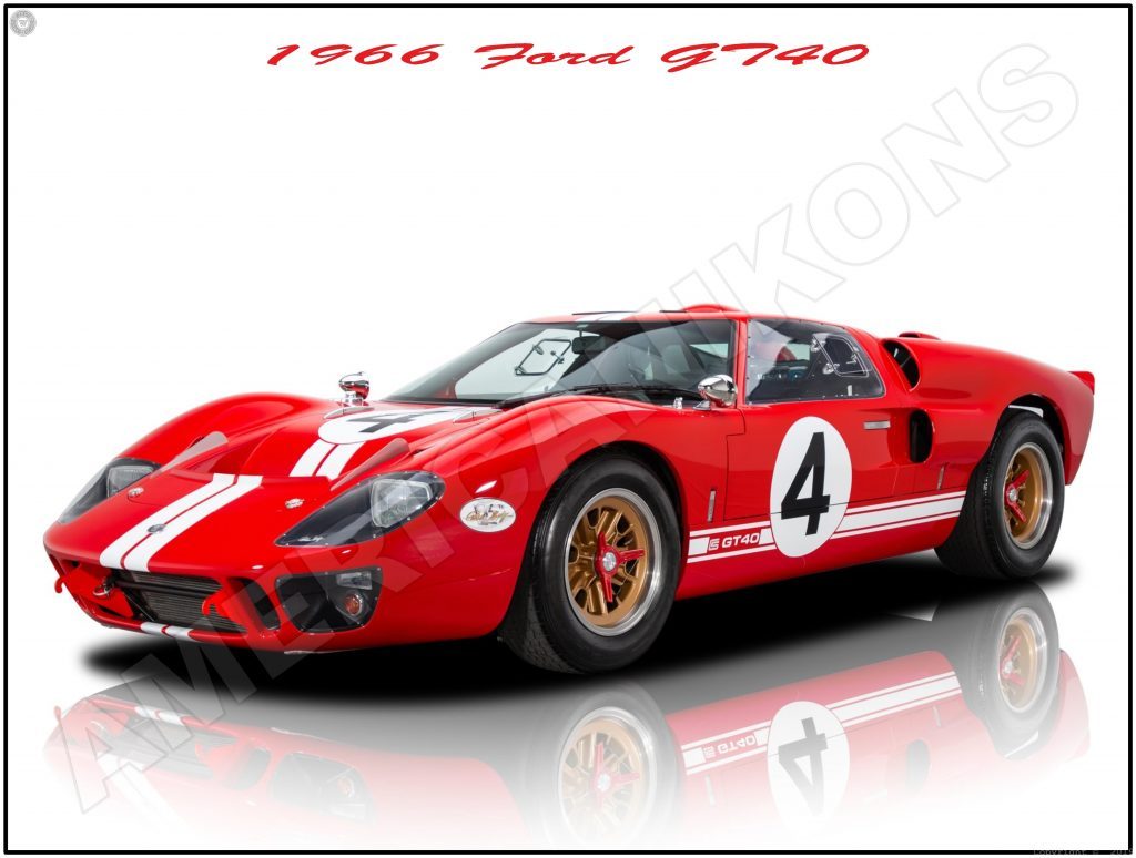 1966 Ford GT-40 Collectible New Metal Sign - American Ikons