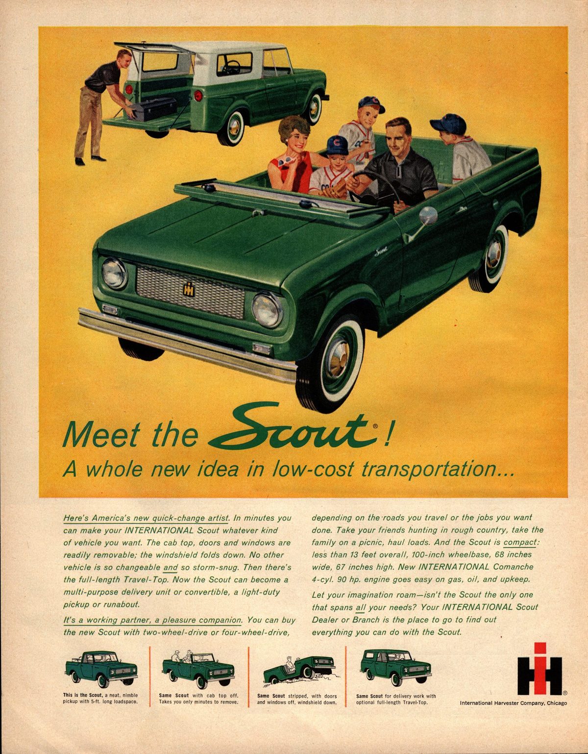 1961 International Harvester IH Scout Collectible Advertisement ...