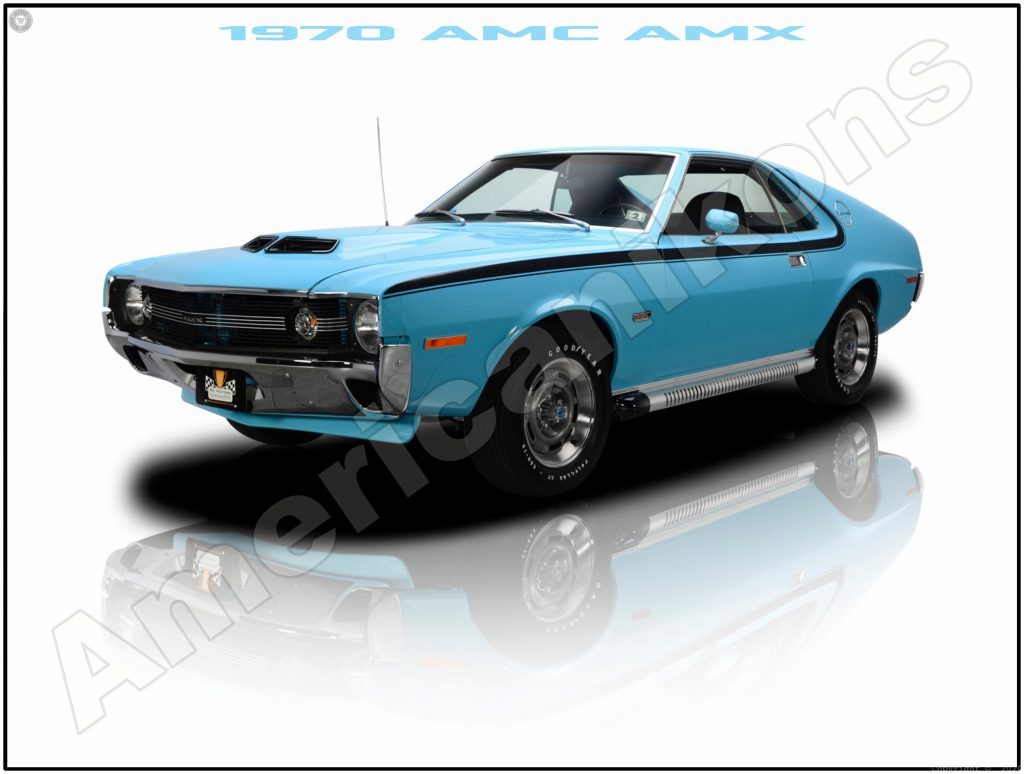 1970 American Motors AMC AMX Collectible Metal Sign - American Ikons