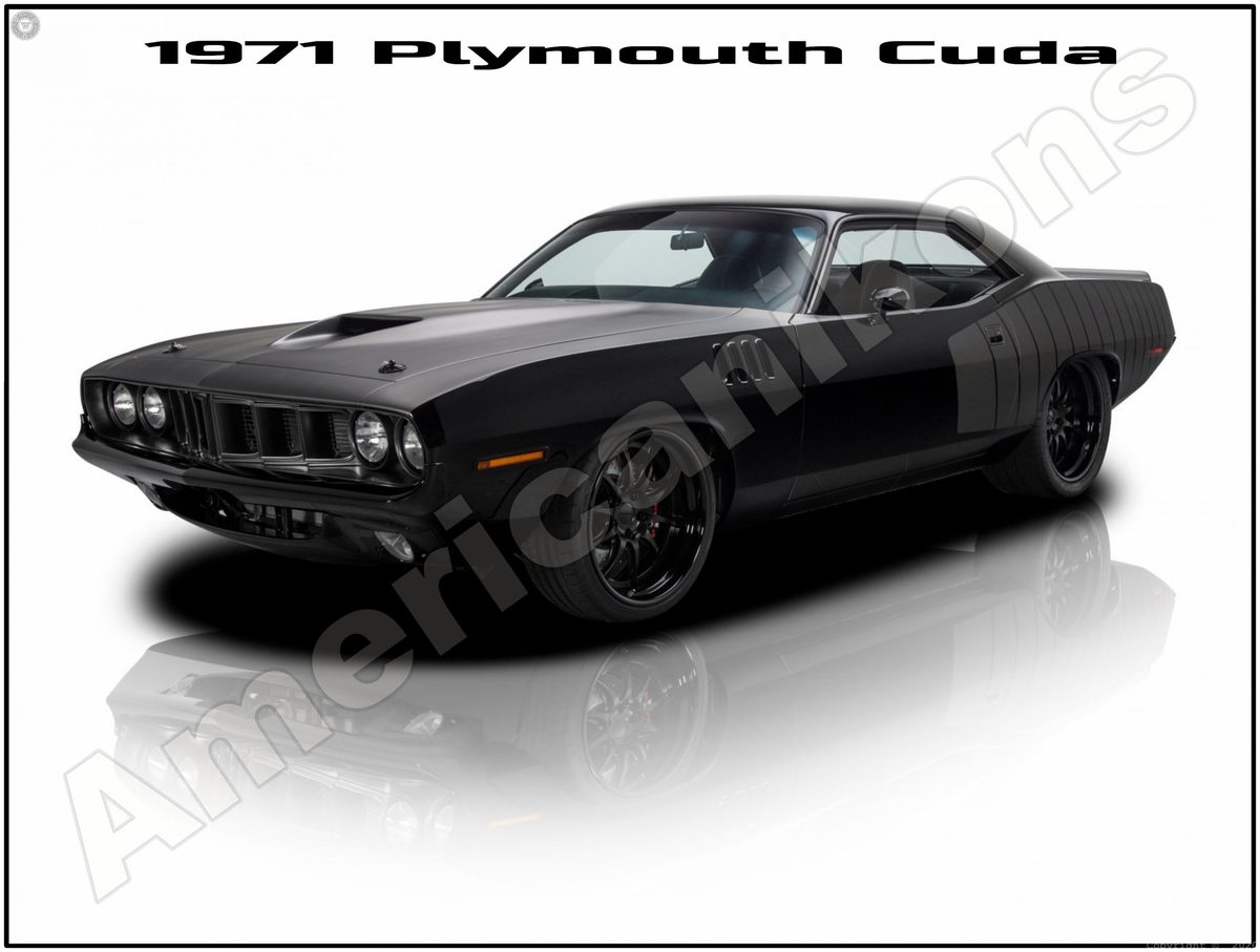 1971 Plymouth ‘Cuda, Barracuda Collectible Metal Sign: Murder One ...