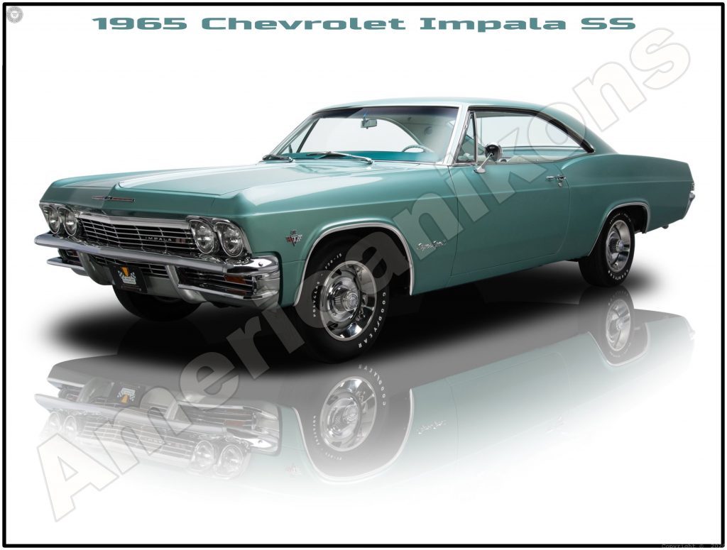 1965 Chevrolet Impala SS Collectible Metal Sign - American Ikons