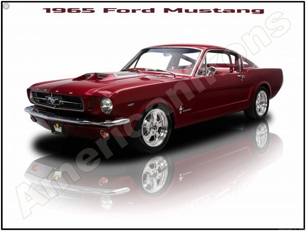 1965 Ford Mustang Collectible Metal Sign - American Ikons