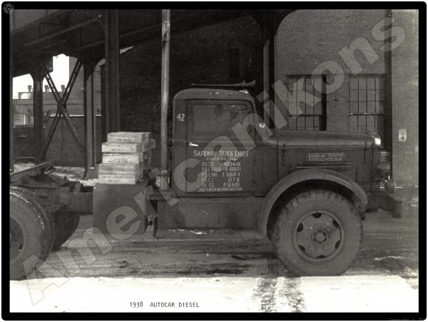 Autocar Trucks Collectible Metal Sign: 1938 Safeway Truck Lines ...