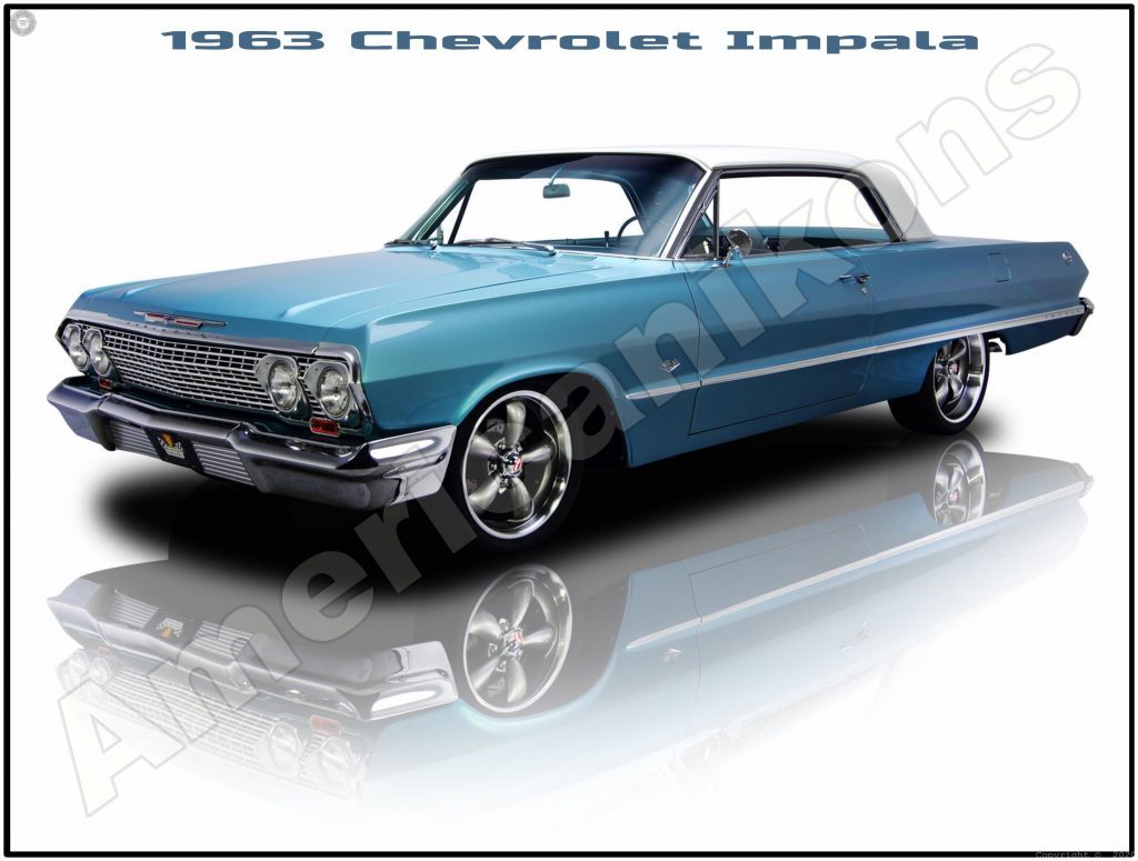 1963 Chevrolet Impala Collectible Metal Sign: Pristine Restoration ...