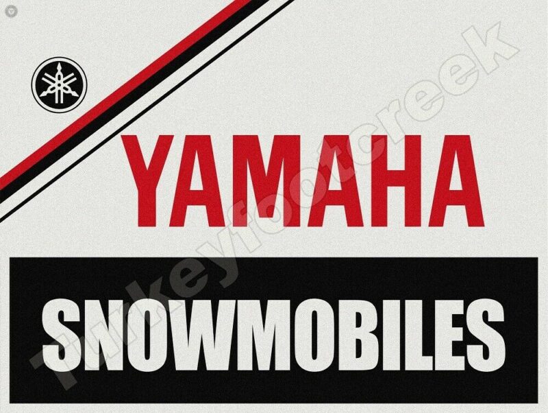 Yamaha Snowmobiles Collectible Metal Sign - American Ikons