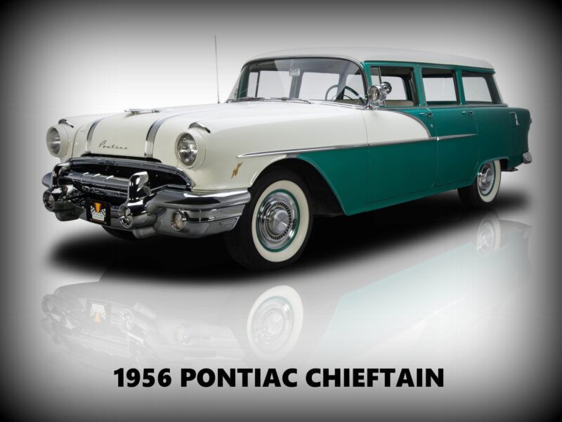 1956 Pontiac Chieftain Station Wagon Collectible Metal Sign - American ...