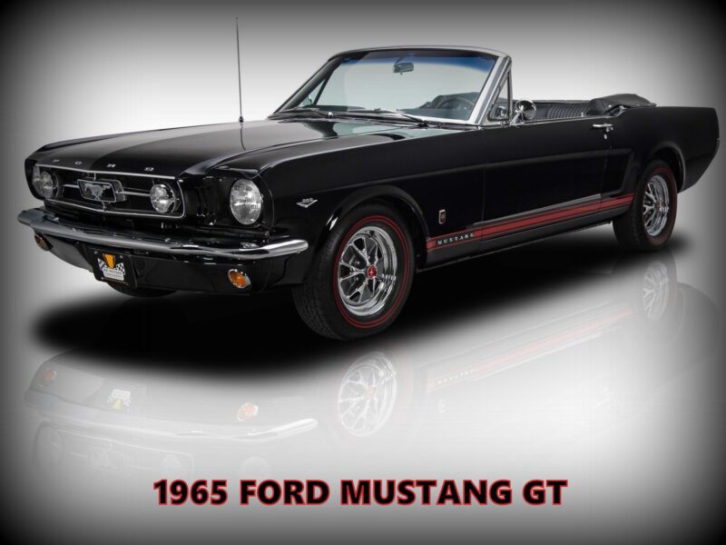 1965 Ford Mustang GT Convertible Collectible Metal Sign - American Ikons