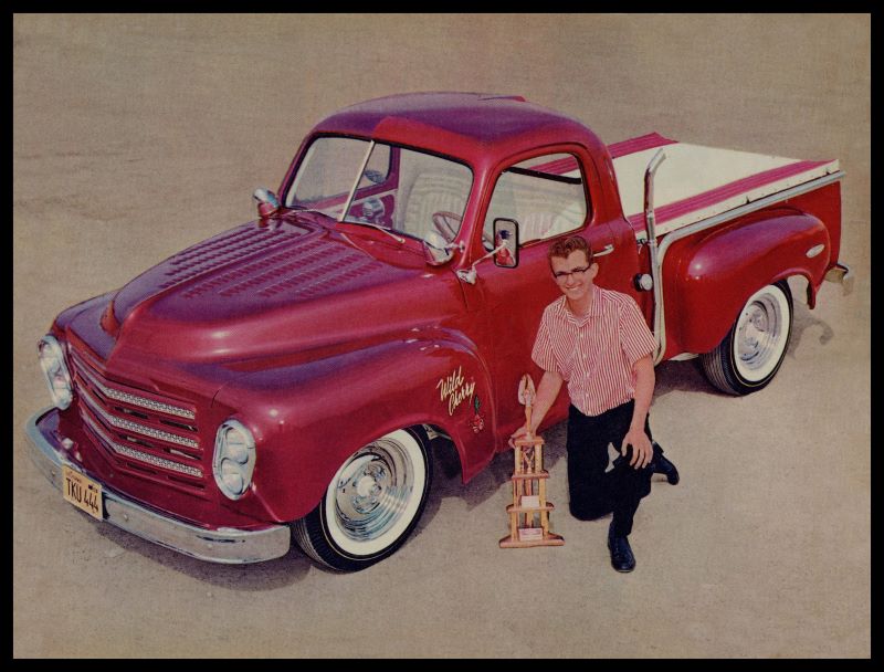 1950 Studebaker Pickup Truck Collectible NEW Metal Sign: Wild Cherry ...