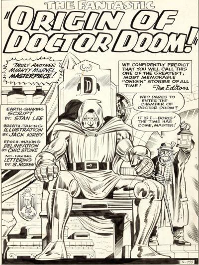 Marvel Comics Doctor Doom Collectible Metal Sign: Origin of Doom ...