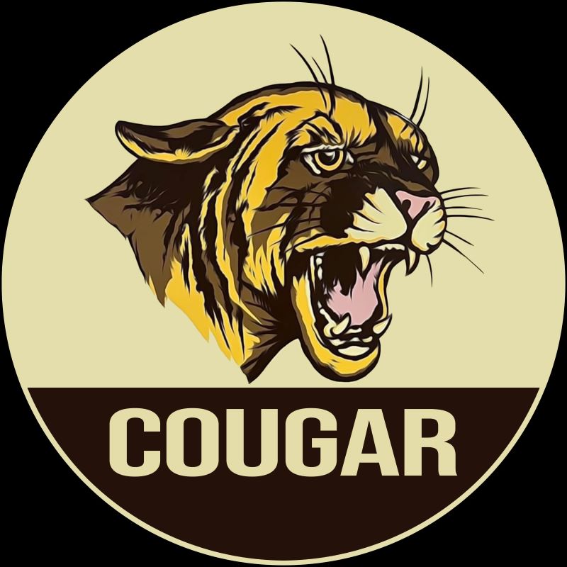 Cougar Gasoline Collectible Steel Sign: 42″ Diameter Round - American Ikons