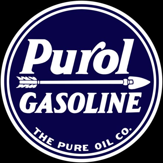 Pure Oil Company Purol Gasoline Collectible NEW Steel Sign: 42 ...