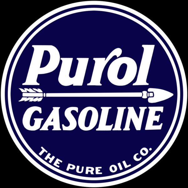 Pure Oil Company Purol Gasoline Collectible NEW Steel Sign: 42 ...