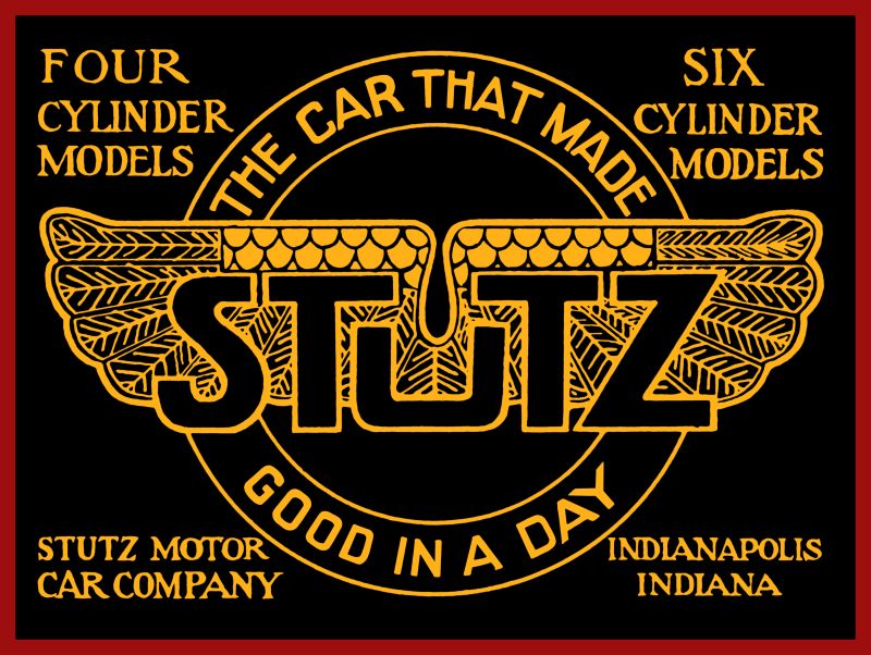 Stutz Automobiles of Indianapolis Collectible NEW Steel Sign: 18 x 24 ...